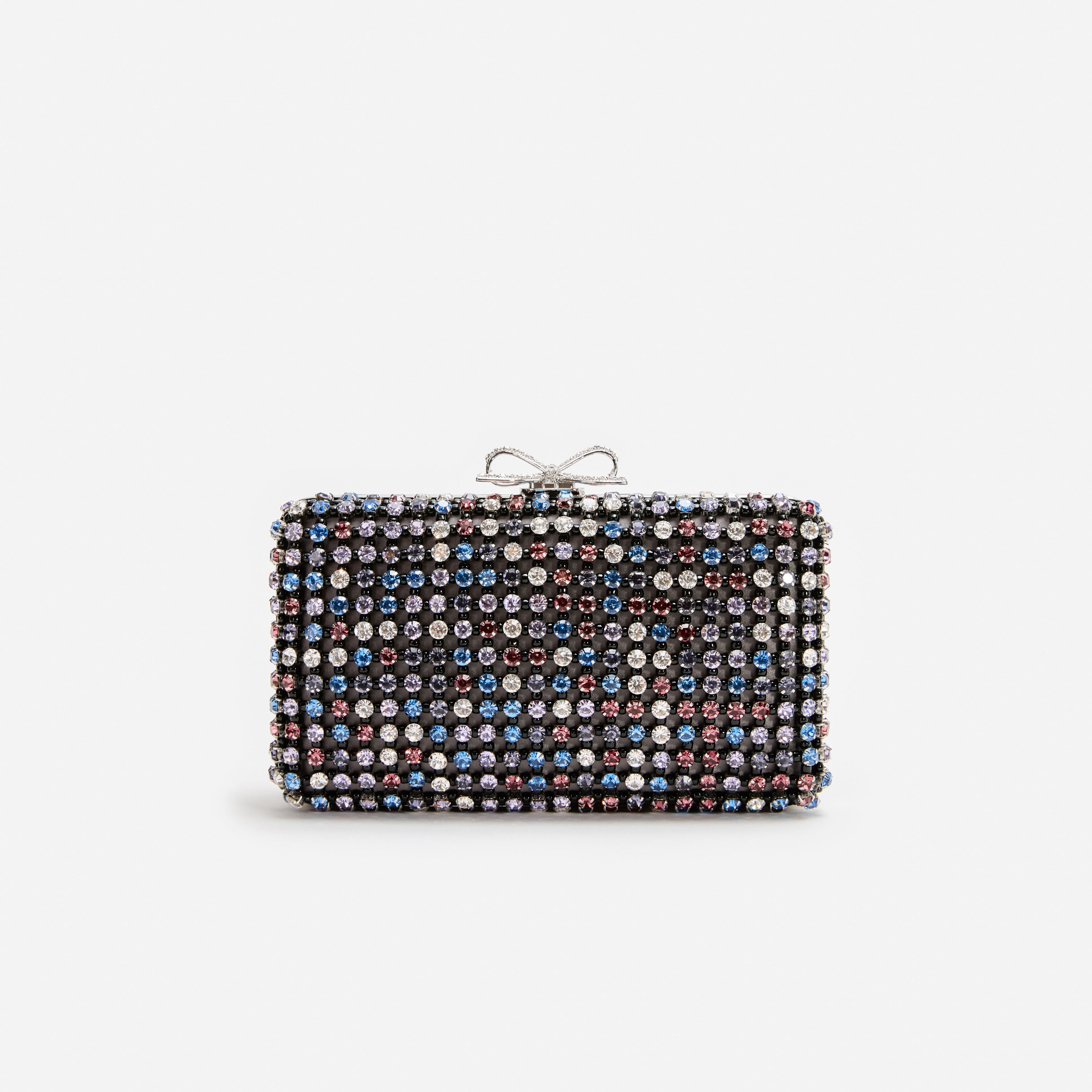 Multi Crystal Chainmail Clutch – self-portrait-EU